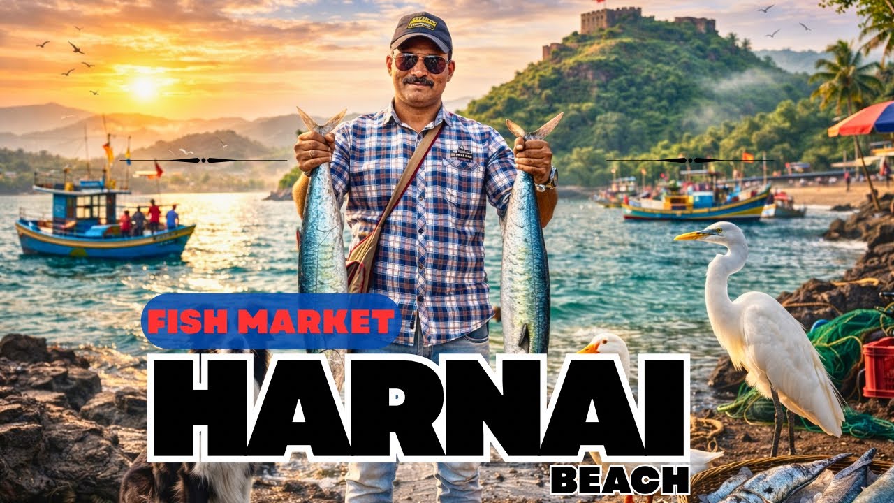 harne bandar | fishing market | fish auction | harne beach | हर्णे ...