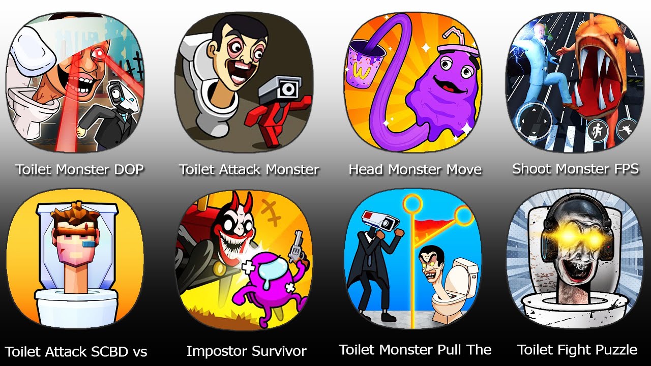 Toilet Monster DOP,Impostor Survivor,Head Monster Move Survival,Toilet ...