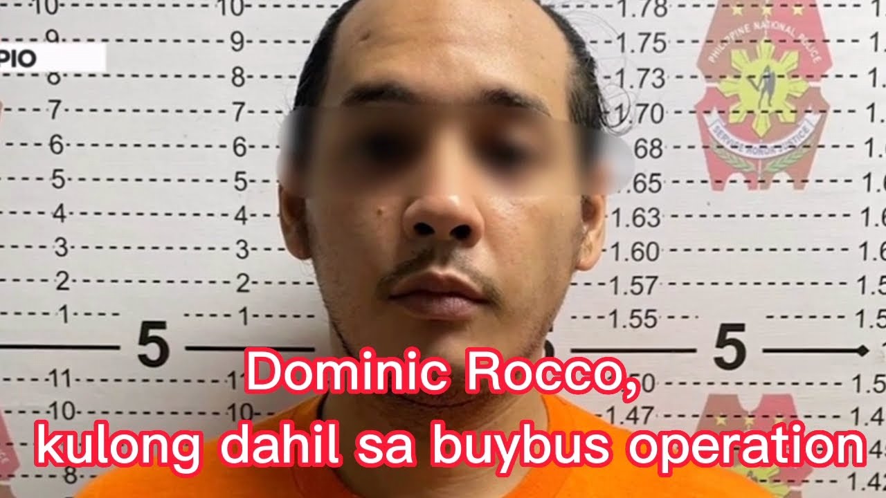 Isang actor Dominic roco nahuli, kulong dahil sa buy bus operation ...