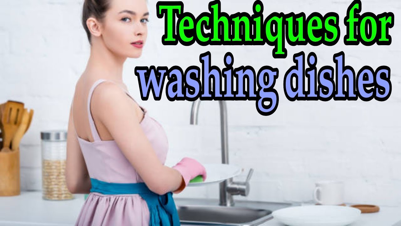 Relaxation by washing dishes🔔Washing Daily Dishes with Household ...