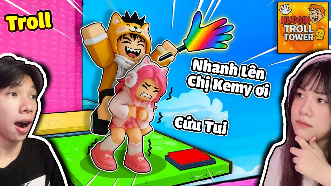 TROLL Bắt Người Yêu Ôm Leo Lên Đỉnh Tháp 😜 Ngáo Và Kemy Hugging The ...