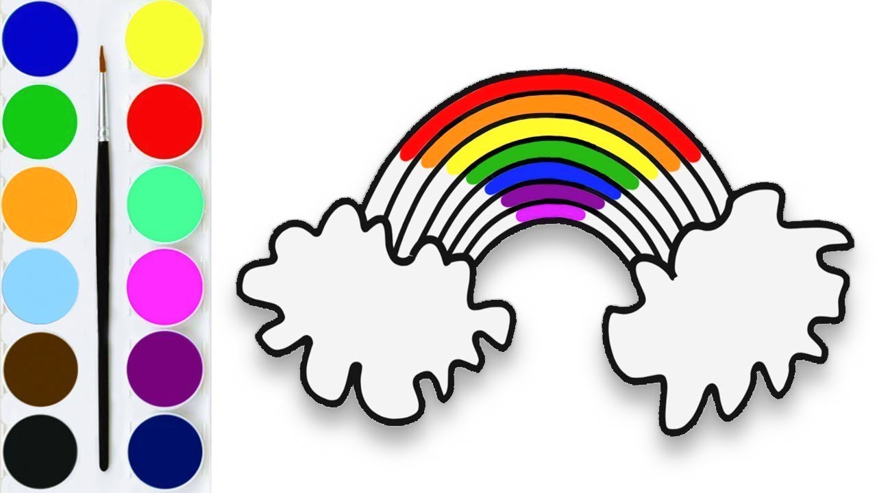 How to Draw A Rainbow / Drawing and Coloring / Learn Colors - YouTube