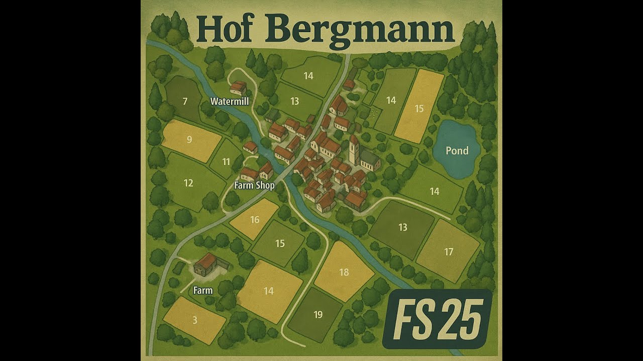 Farming Simulator 25.-Benchmark+Představení mapy Hof Bergmann. - YouTube