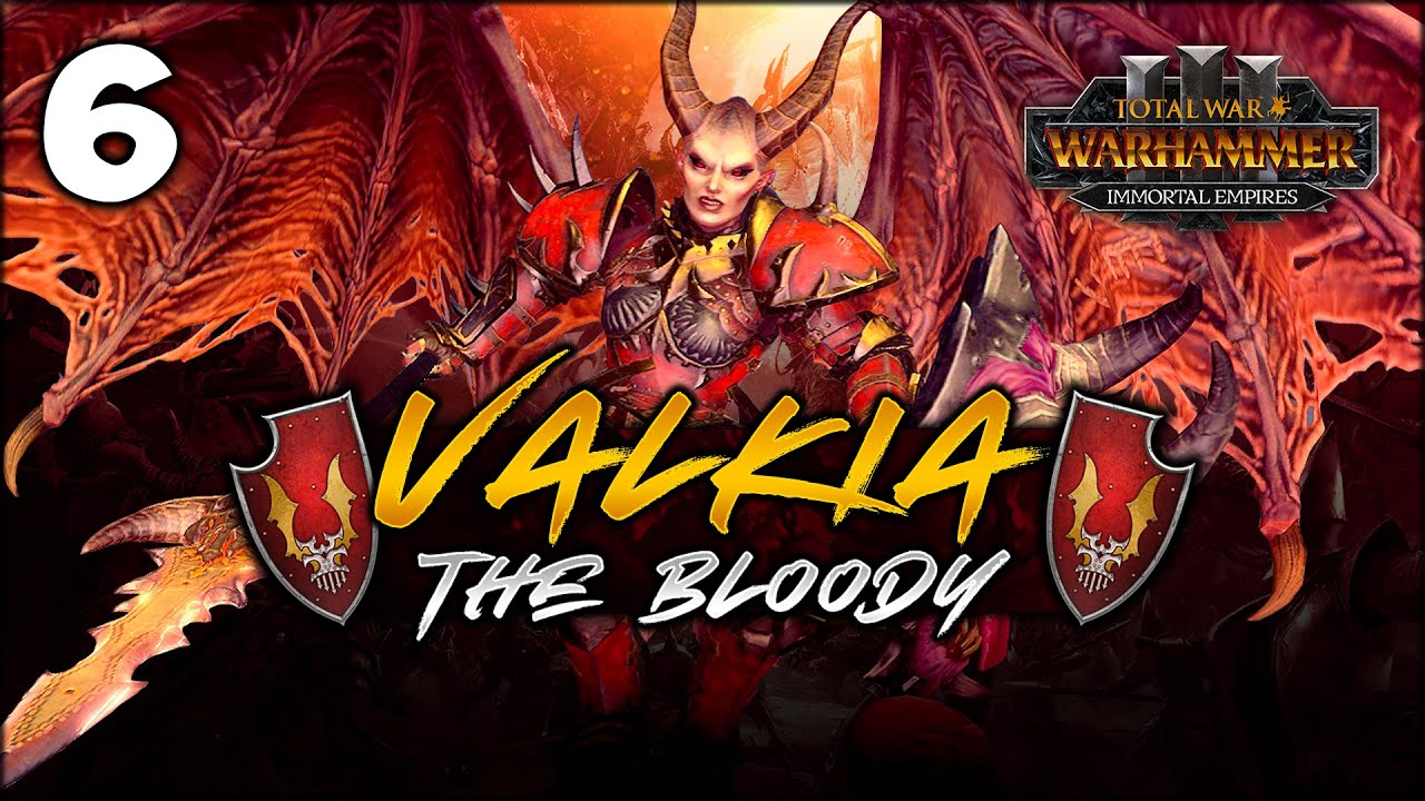 SCARLET RAGE OF KHORNE! Total War: Warhammer 3 - Valkia the Bloody ...