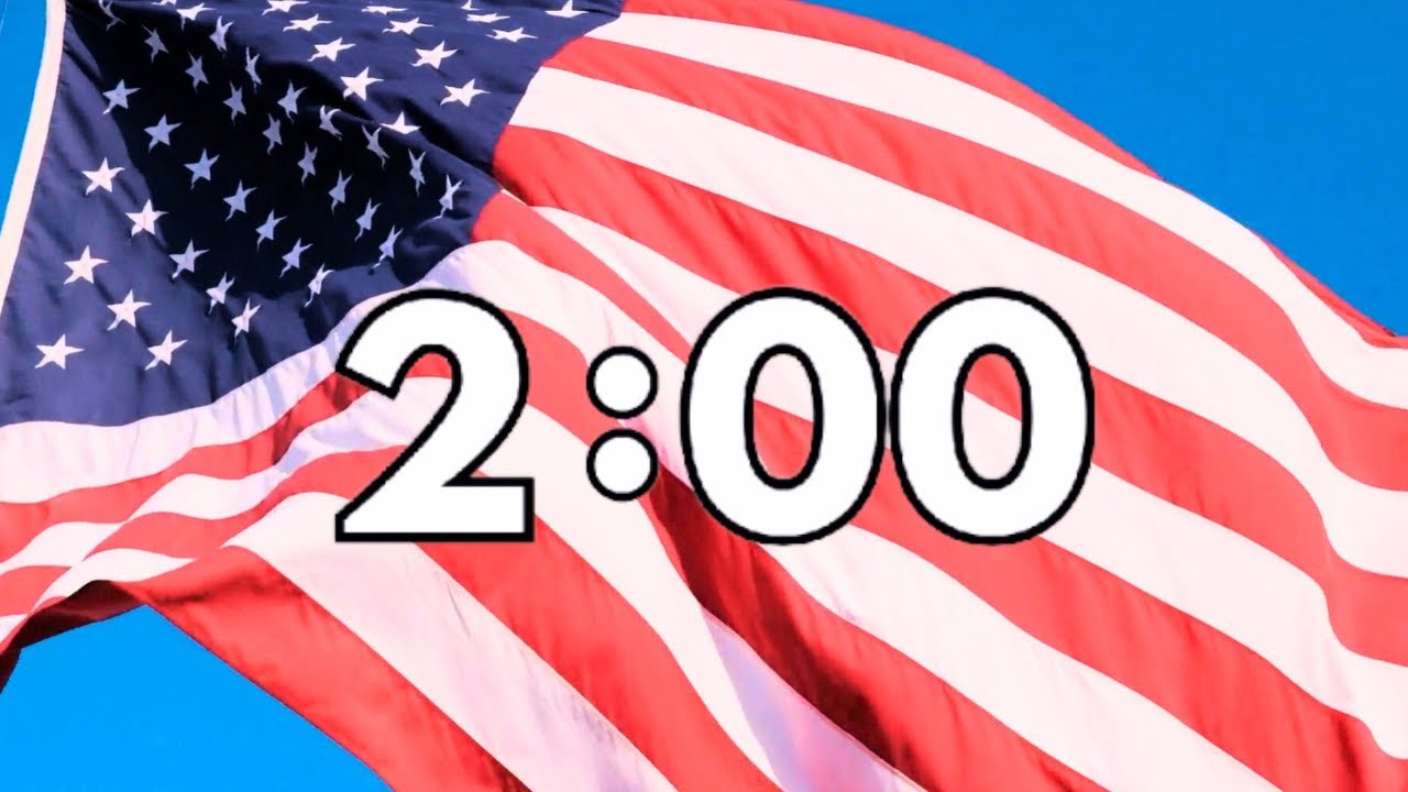 2 Minute Patriotic Countdown Timer With Patriotic Music - 4th of July ...