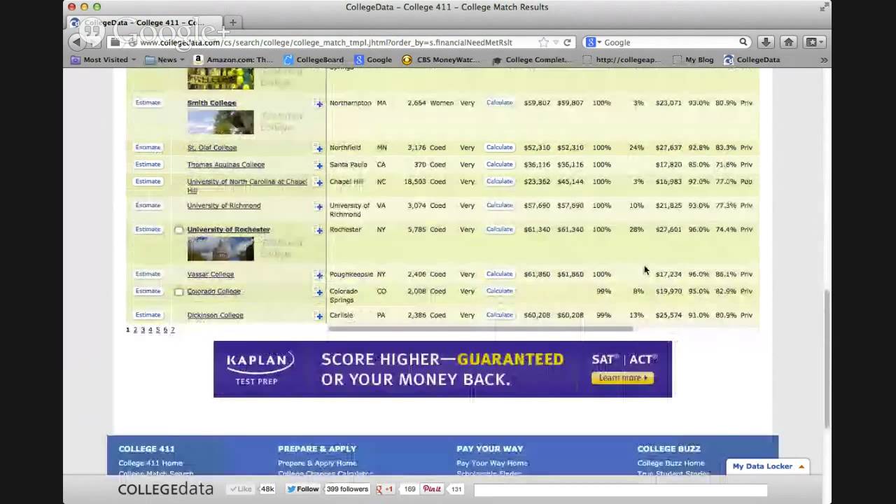 Finding College Money With COLLEGEdata.com - YouTube