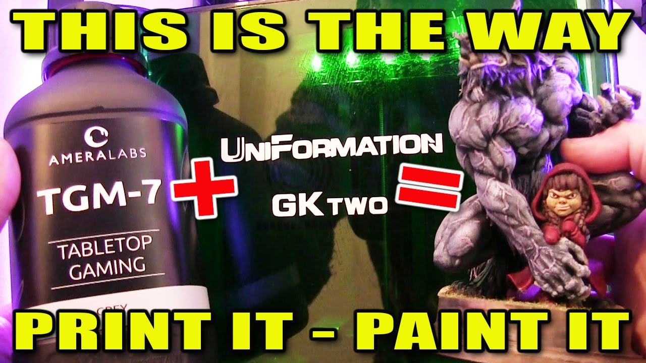 A Step-by-step Guide To Printing Miniatures On The Uniformation Gk2 ...