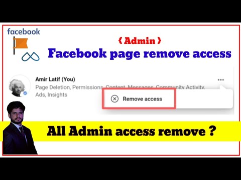 How to remove himself admin access||facebook page admin remove 2023 ...