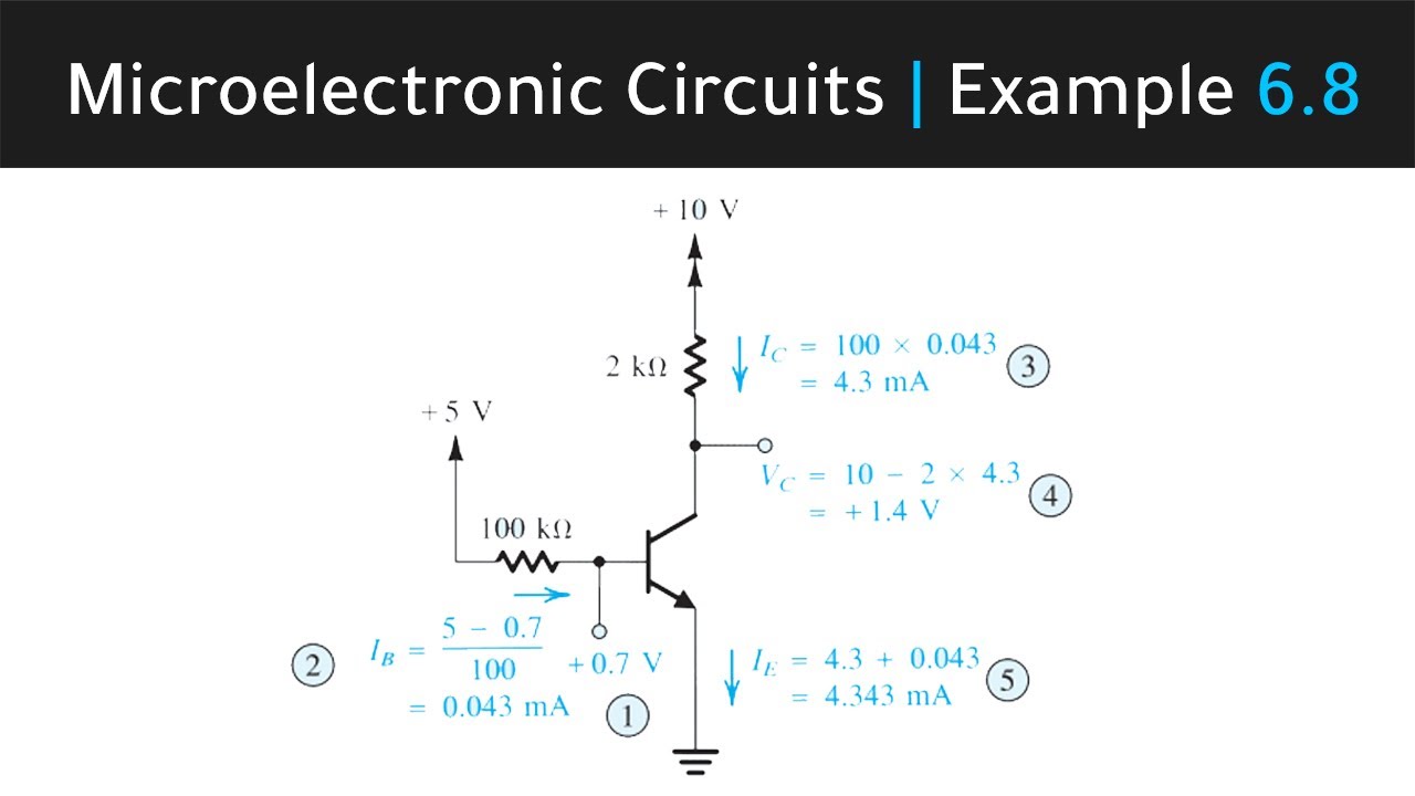 BJT Problems | Example 6.8 | Exercise 6.27 - YouTube