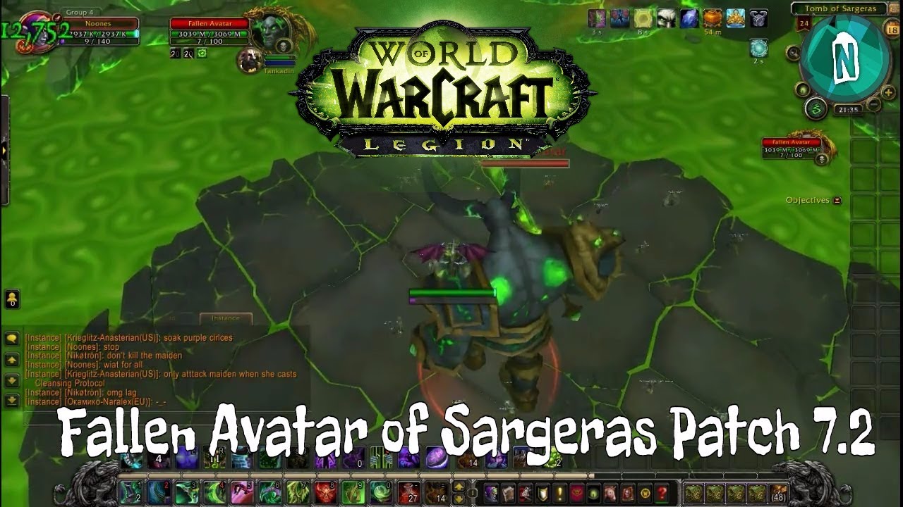 Fallen Avatar of Sargeras in The Tomb of Sargeras Raid LFR | WoW Legion ...