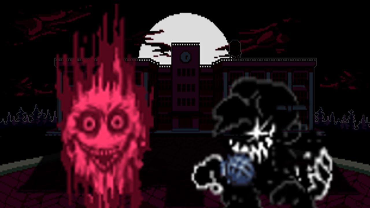 Friday Night Funkin': Corruption VS SENPAI (Evil Mod) FNF MOD - Roots ...