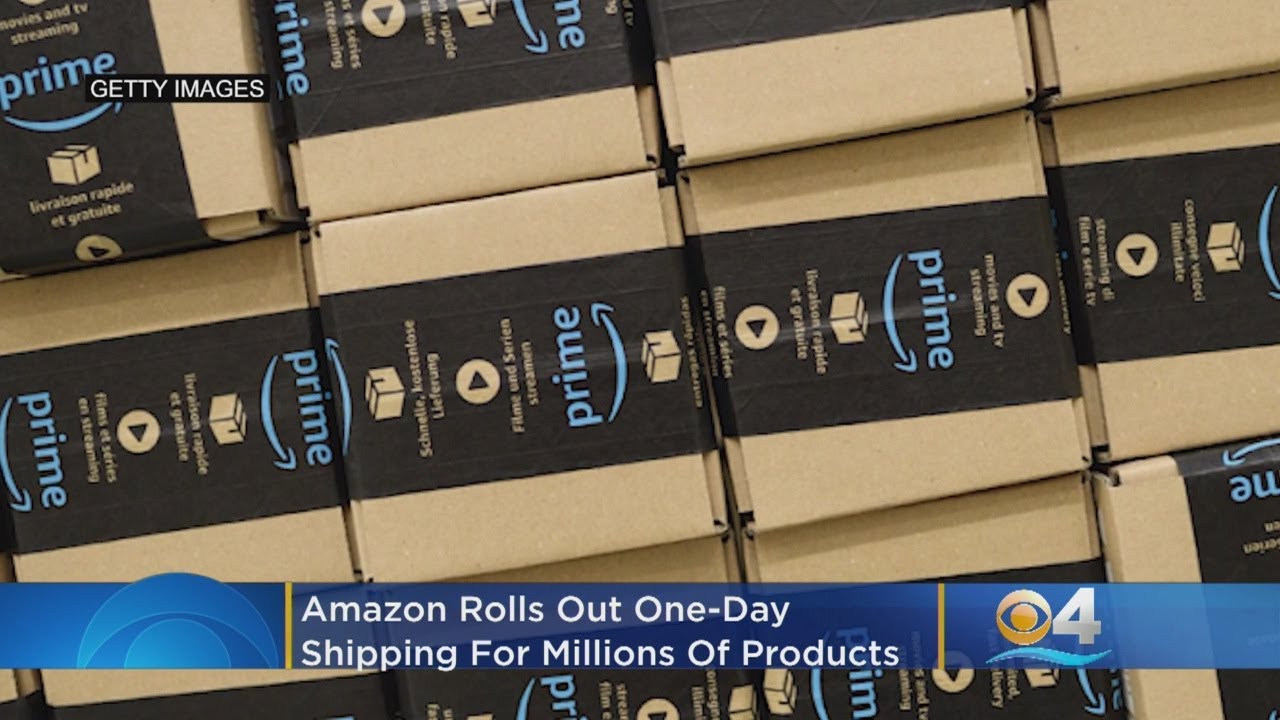 Amazon Rolls Out One-Day Shipping For Millions Of Products - YouTube