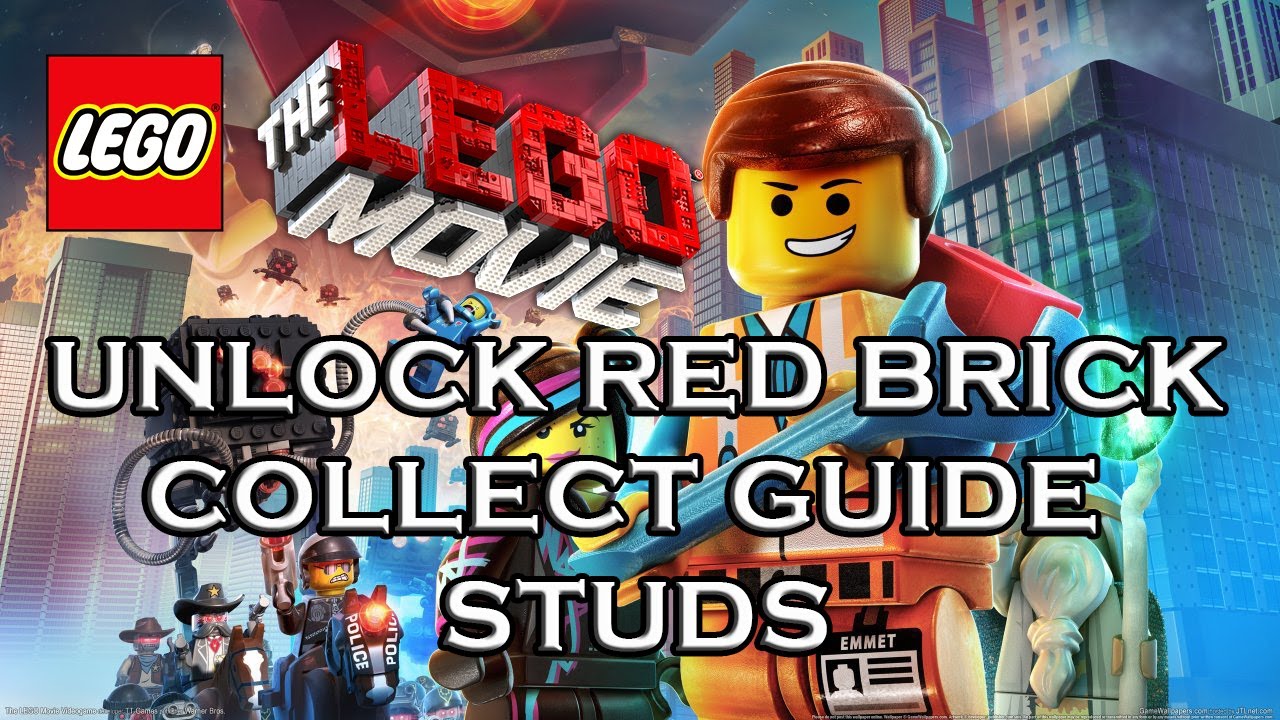LEGO Movie Videogame-Unlock Red Brick-Collect Guide Studs - YouTube
