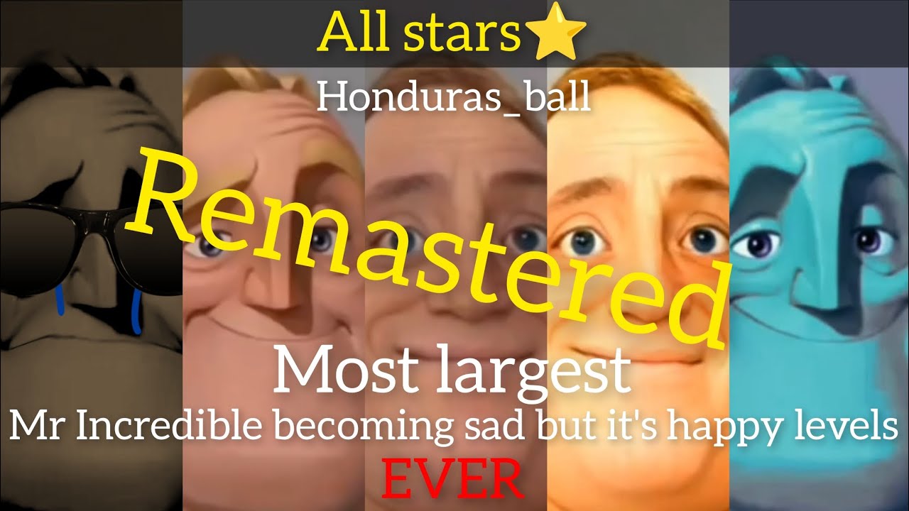 Mr Incredible becoming sad but it's happy all stars but canny scary ...