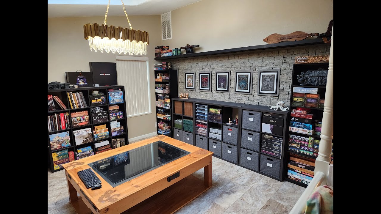 D&D Game Room Stone Wall - YouTube