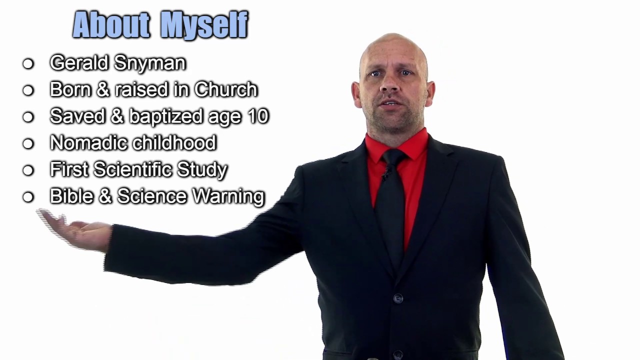 Part 0 (Introduction) Creation, Evolution and NWO - SACRE Live - Gerald Snyman - YouTube