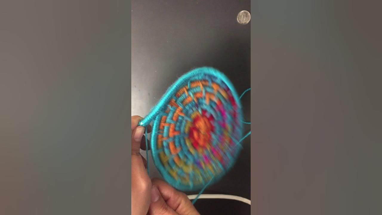 Coil Basket - Adding Yarn and Stacking Coils - YouTube