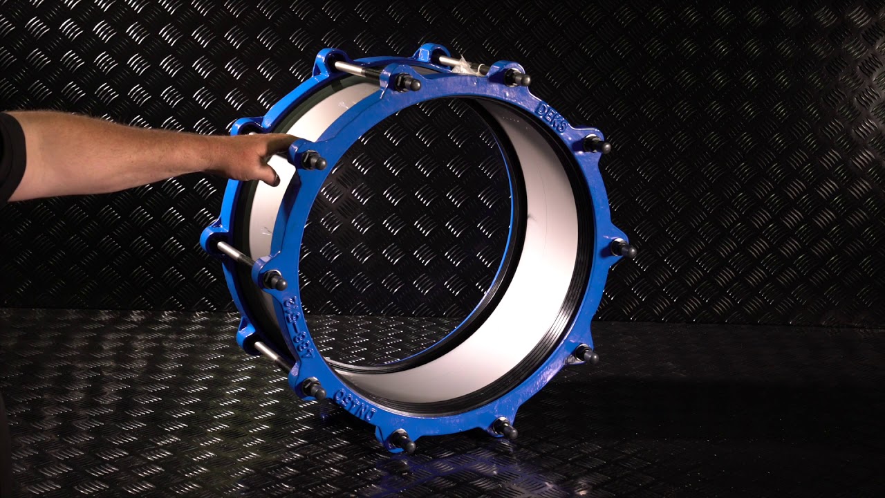 SS Gibault suits DN450 (OD 488-512mm) long barrel - YouTube