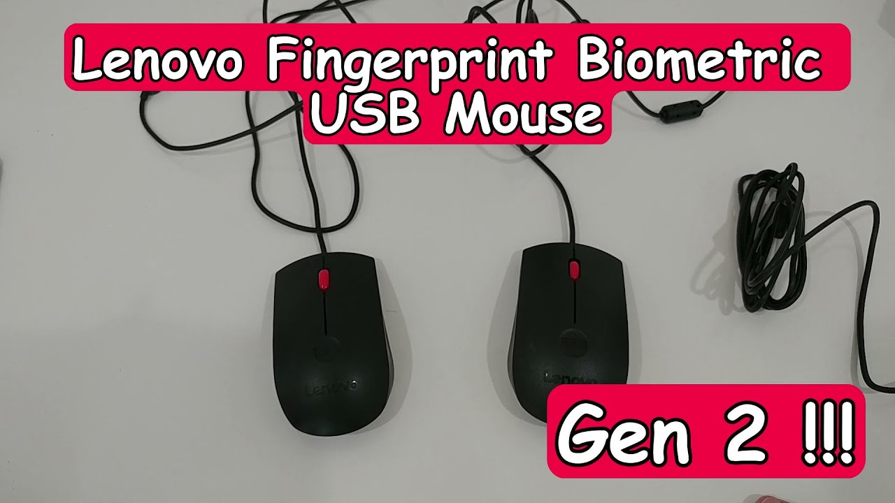 Lenovo Fingerprint Biometric USB Mouse Gen 2 Review (Comparing Gen 1 vs ...