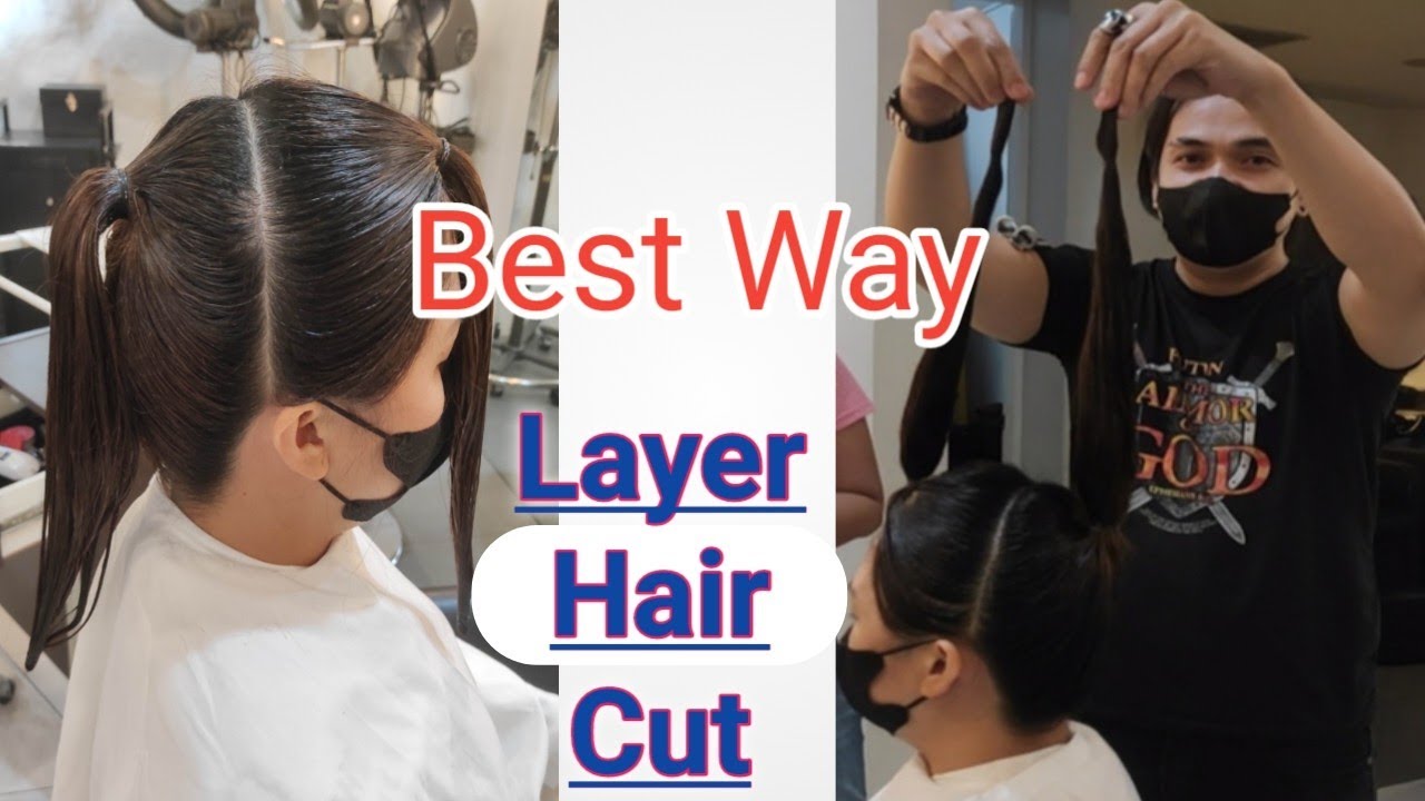 Pinakamabilis na pag layered Ng buhok-Quick layer haircut (Tagalog ...