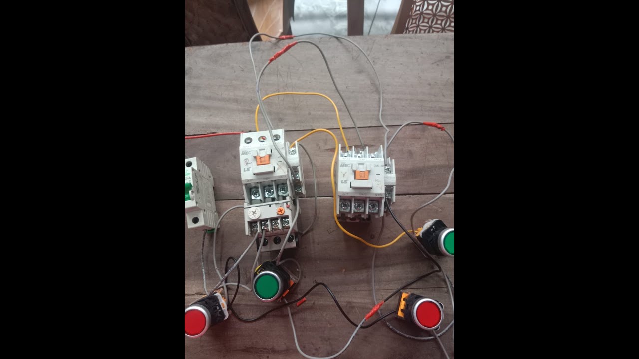 Magnetic contactor interlock diagram & connection. Bangla - YouTube