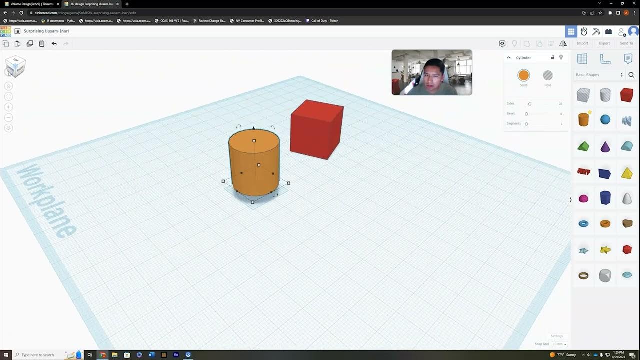 Volumes with Tinkercad - YouTube