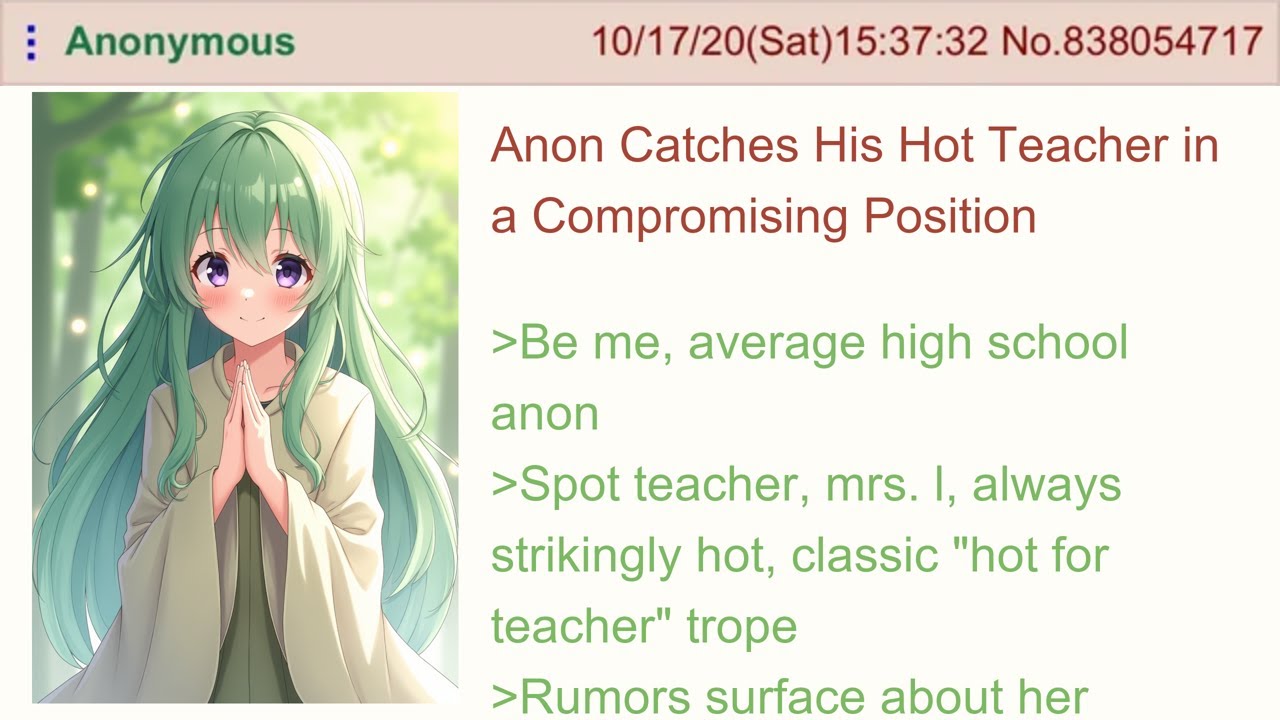 Anon Catches His Hot Teacher in a Compromising Position - 4Chan ...