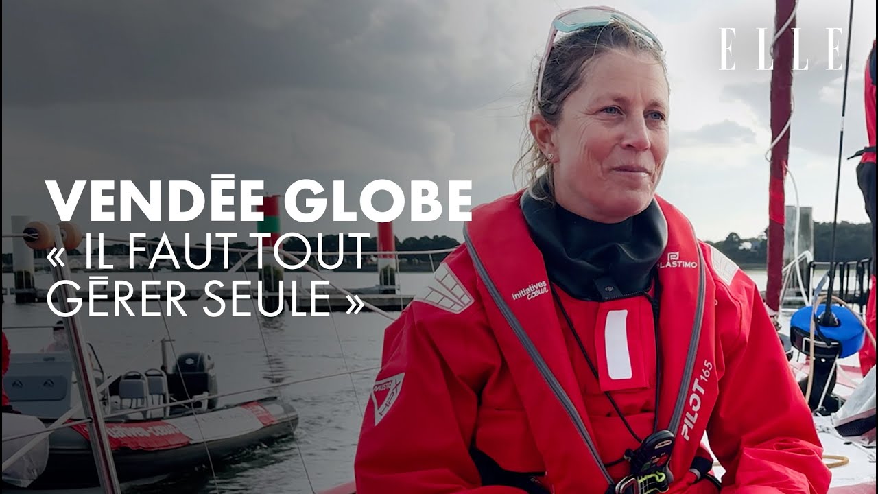 Sam Davies prend le large vers le Vendée Globe - YouTube