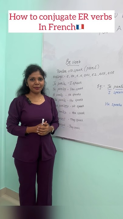 How to conjugate ER verbs in French #erverbs #frencherverbs # ...