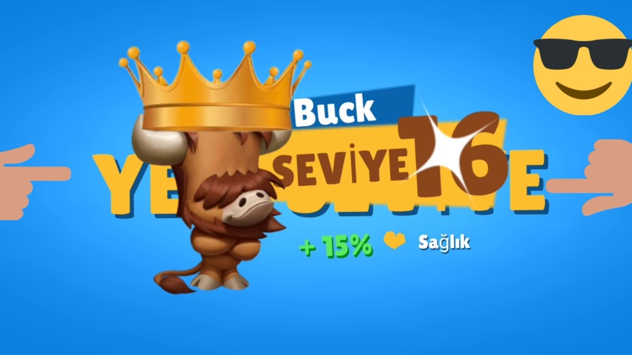 SONUNDA YAPTIM BEEE/ 16 lvl Buck gameplay- Zooba - YouTube