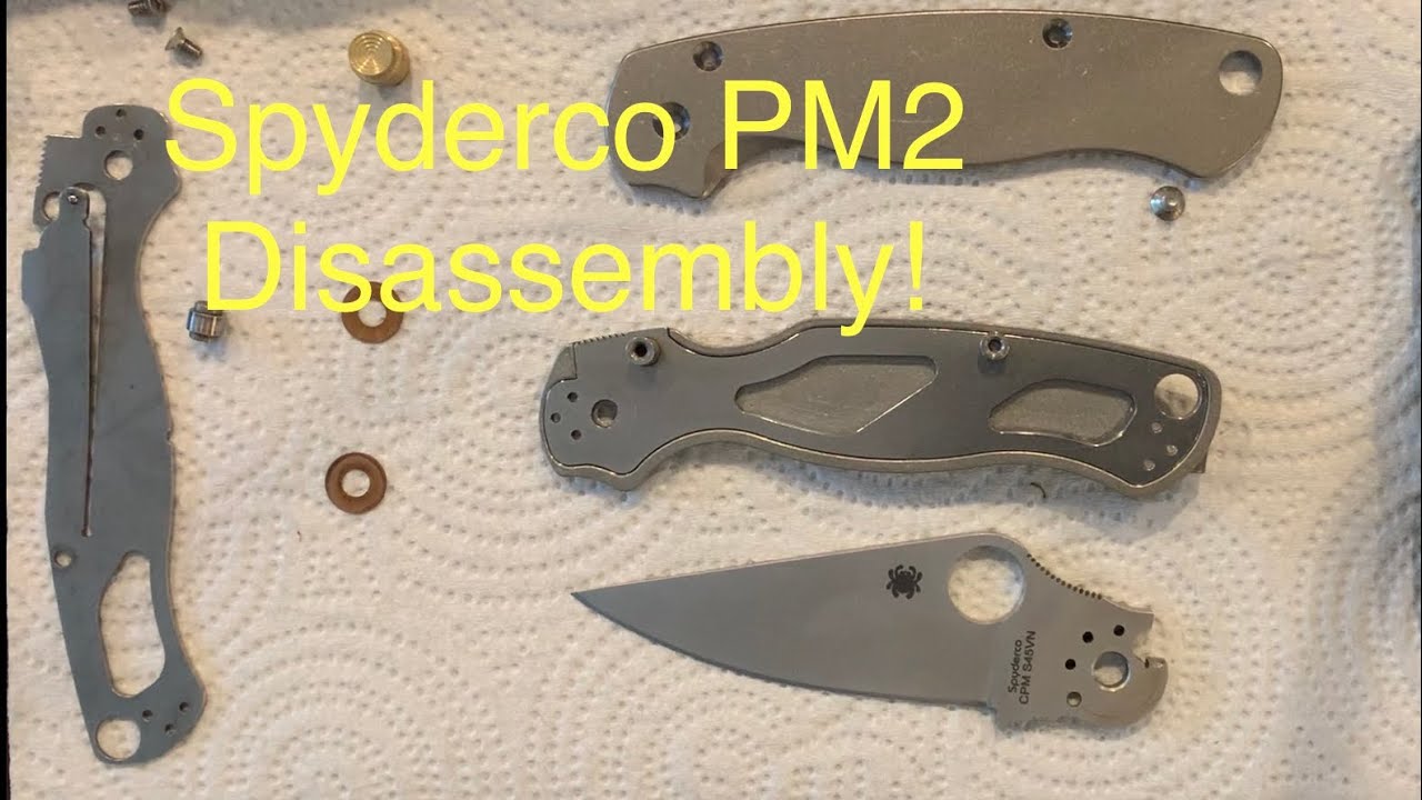 Spyderco Paramilitary 2 Disassembly and Improving Action! - YouTube