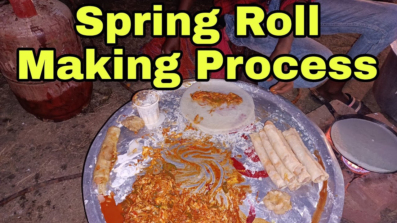 Spring Rolls Recipe | Spring roll making process | Spring roll - YouTube