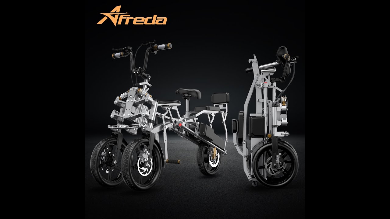 Afreda S6: Fold-in-1s Reverse 3-wheel E-bike for all terrain - YouTube