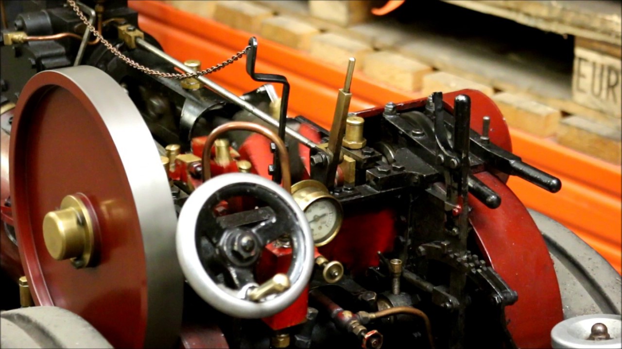 4 inch scale Ruston Proctor steam tractor - YouTube