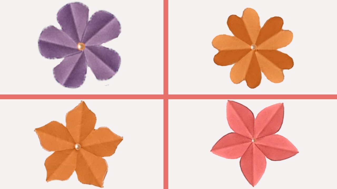 How To Make Easy 6 Petal Flowers Easy Paper Flowers For Beginners how-to-make-easy-6-petal-flowers-easy-paper-flowers-for-beginners