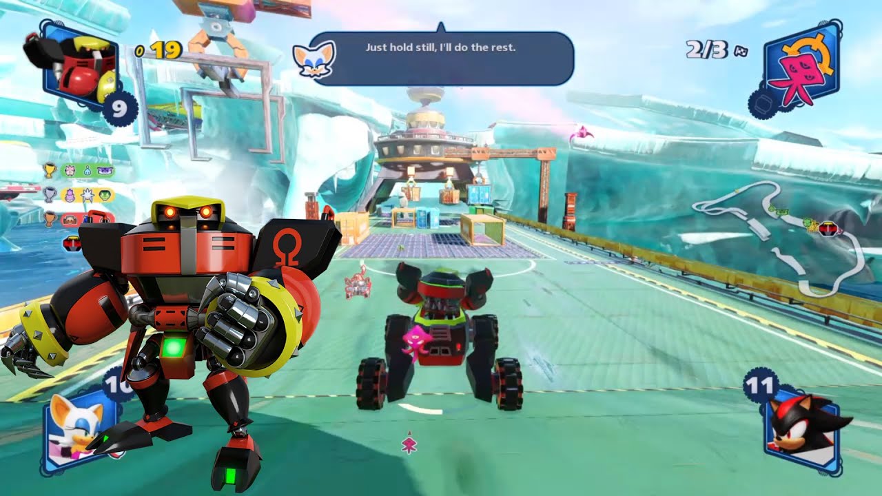Team Grand Prix in Team Sonic Racing - Stage 5-4 - Omega Gameplay - YouTube