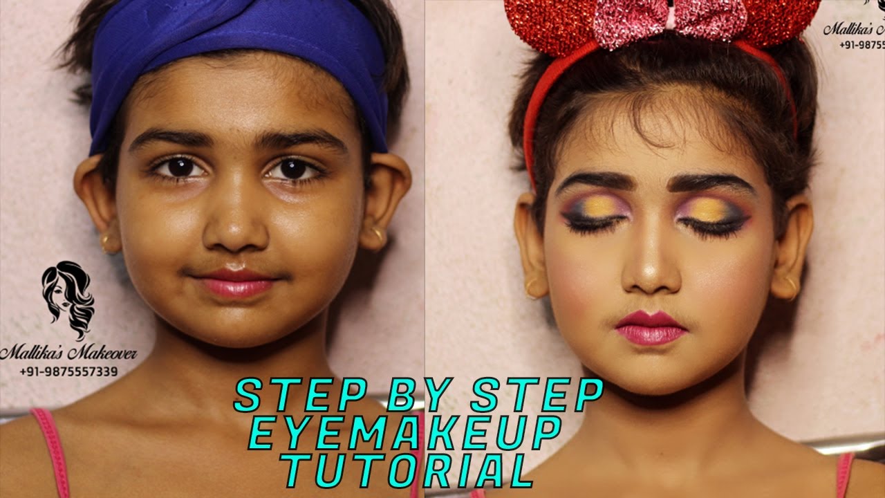 Multicoloured Eyeshadow Tutorial || Eye makeup Tutorial || Step by Step ...