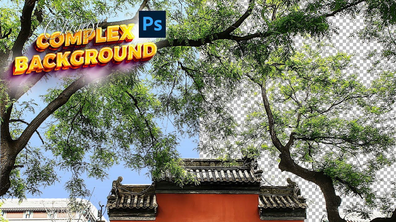 Complex background remove photoshop | Adobe Photoshop - YouTube
