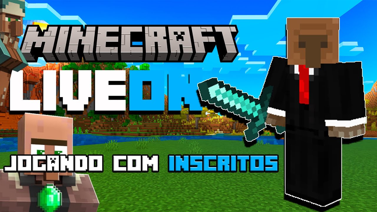 LIVE ON - JOGANDO MINECRAFT COM OS INSCRITOS - (MINECRAFT JAVA E BEDROCK) #2k - YouTube