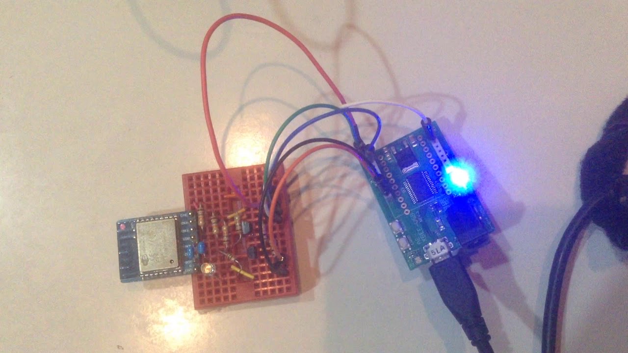 ESP-WROOM-02とArduinoでLチカ - YouTube
