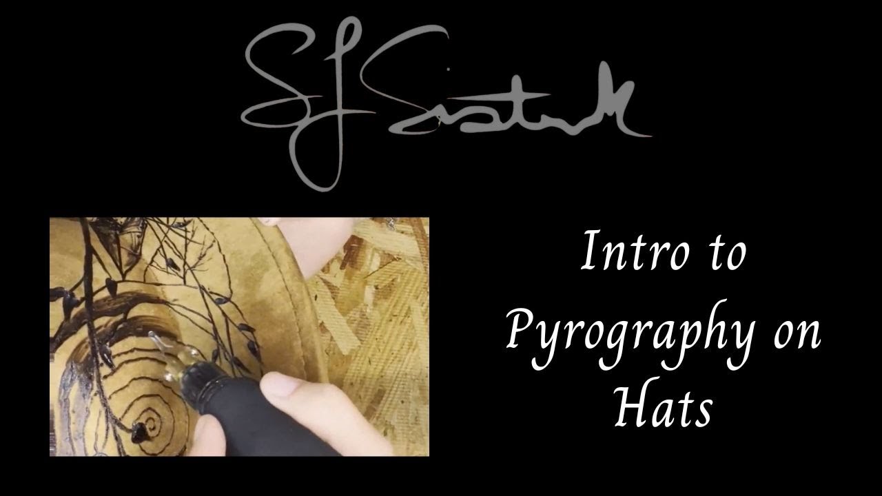 Pyrography on Felt Hat Demonstration - YouTube