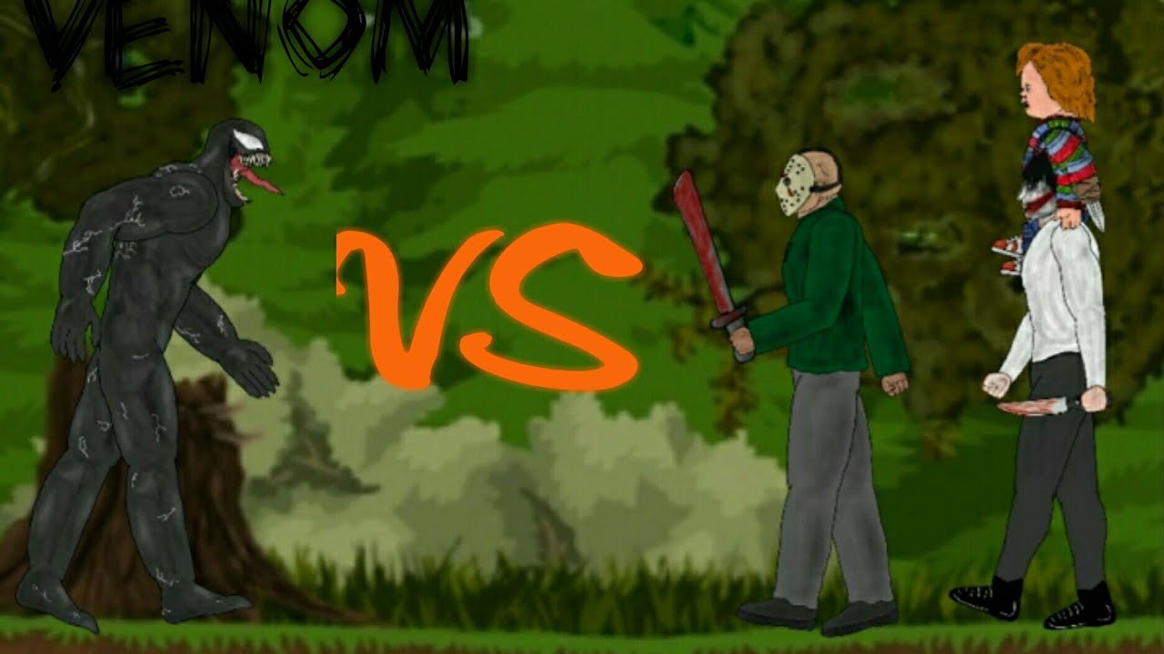 venom VS jason,chucky,jeff the killer - YouTube