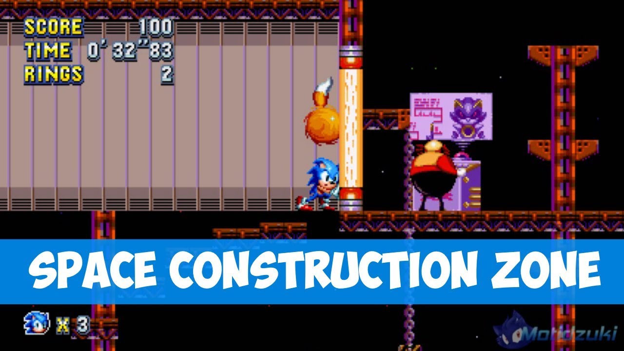 Space Construction Zone | Sonic Mania Mods ⮚ Walkthrough - YouTube