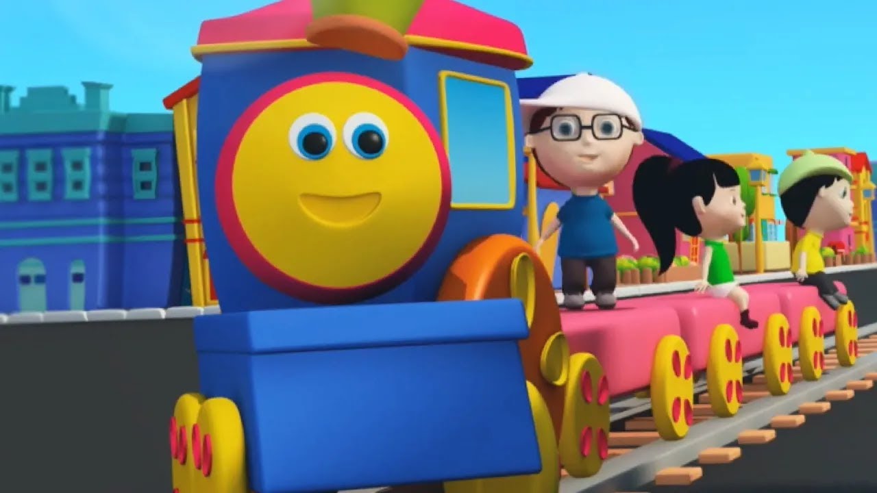 Bob the Train | Wheels On The Train | Nursery Rhymes | Kids Train Song ...