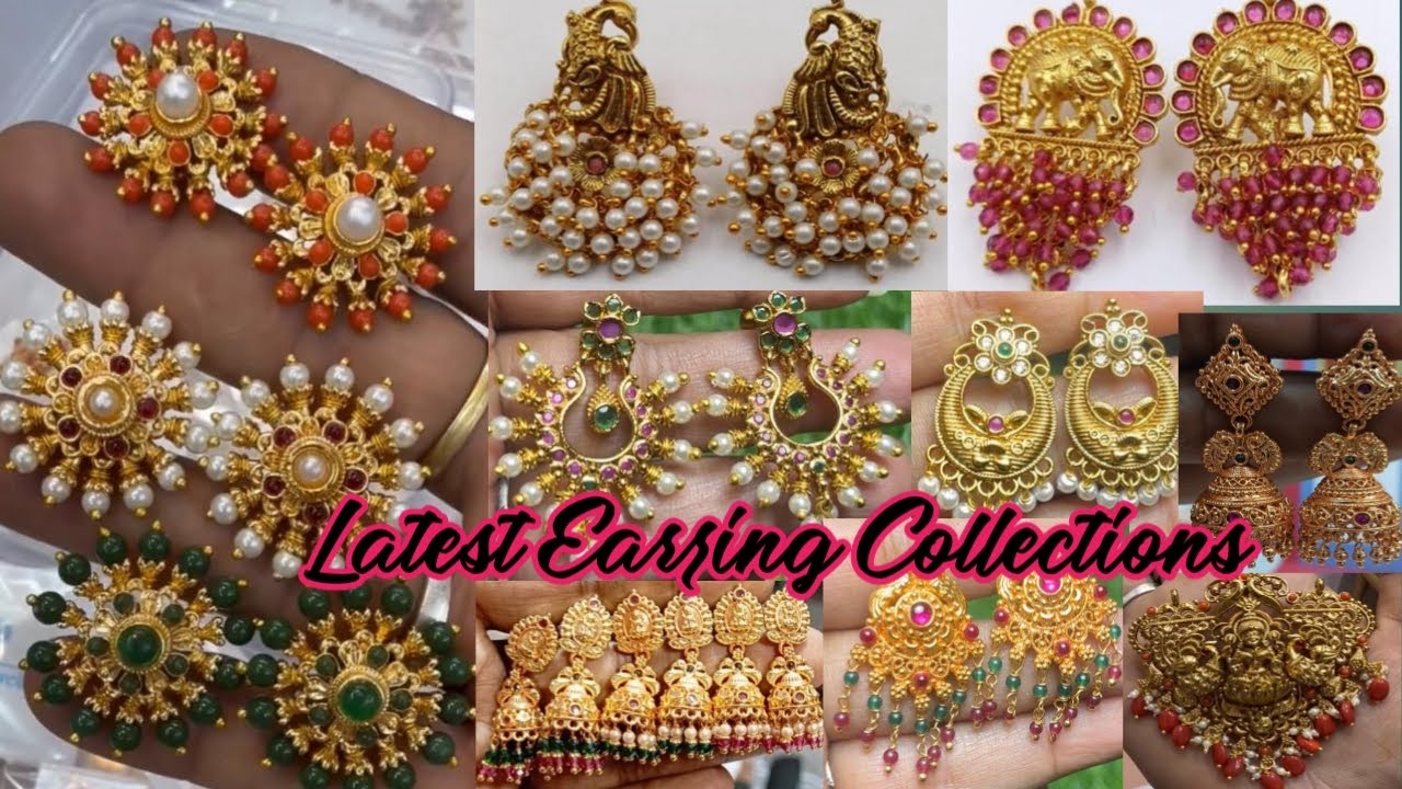 Latest earring collections|@ramyalifestylekannadavlog1992 - YouTube