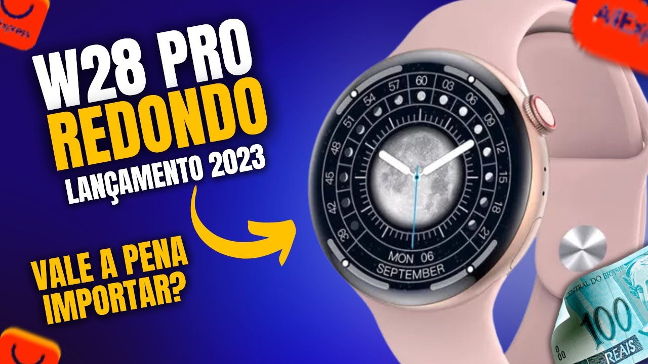 SMARTWHATCH W28 PRO REDONDO REVIEW COMPLETO - YouTube