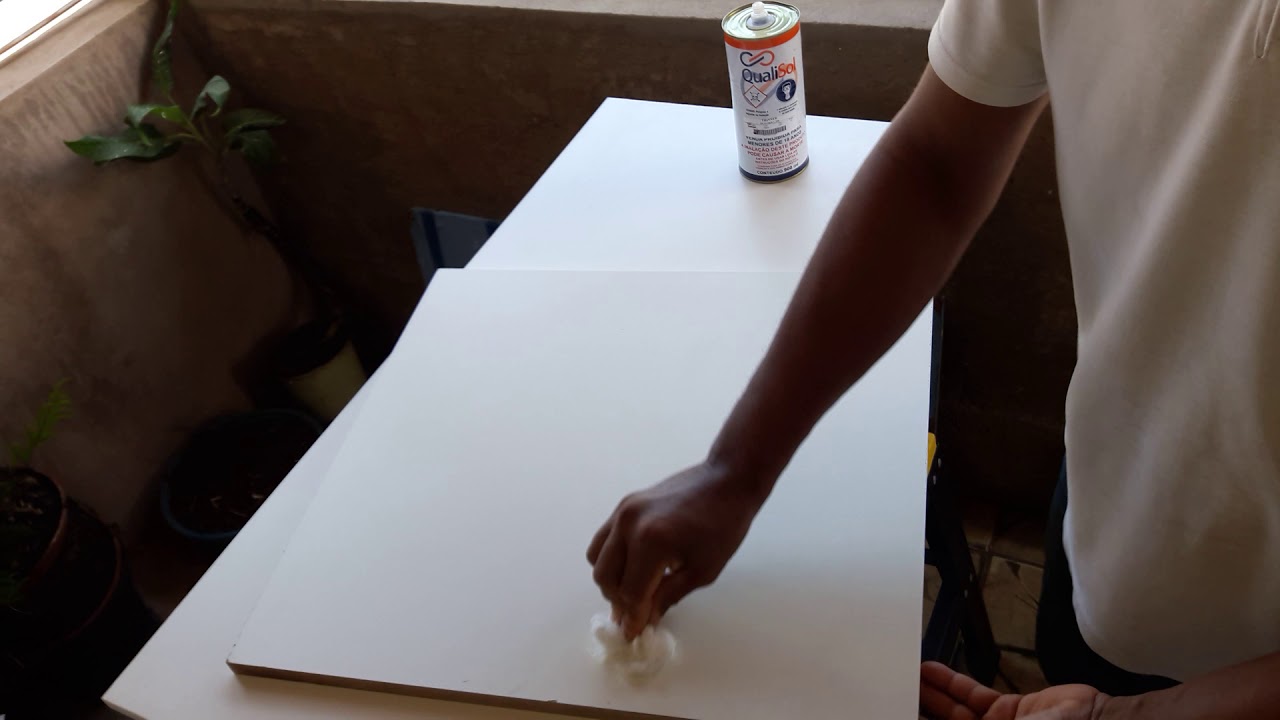 Como limpar o mdf depois que foi aplicada a fita de borda - YouTube