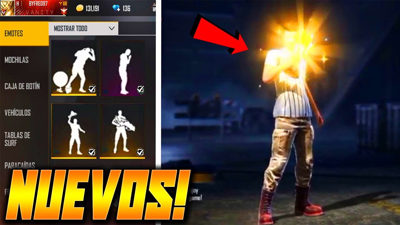 🔥 YA SALIO! NUEVOS EMOTES DE FREE FIRE DE LA NUEVA ACTUALIZACION Y ...