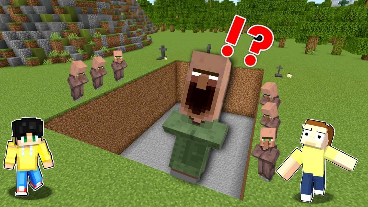 We Found a Buried Giant SCREAMING VILLAGER in Minecraft (Tagalog) - YouTube