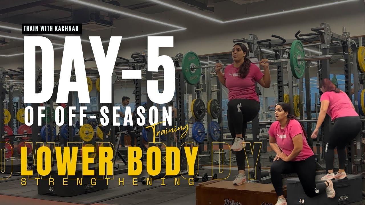Day 5 of my off-season training | Lower body strengthening for Throwers ...